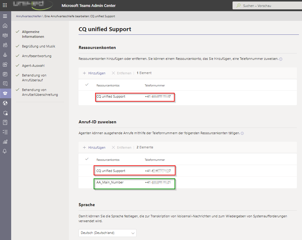 Unable to assign calling ID to Teams queue - Microsoft Q&A