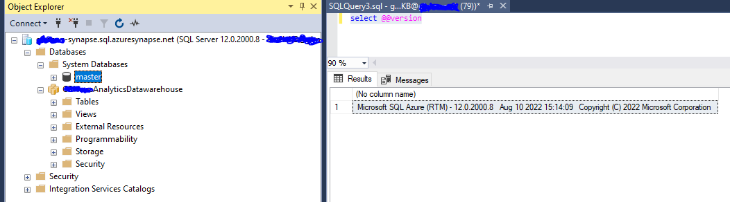 Unable To View Tables And Views Object Explorer In Ssms Synapse Microsoft Qanda