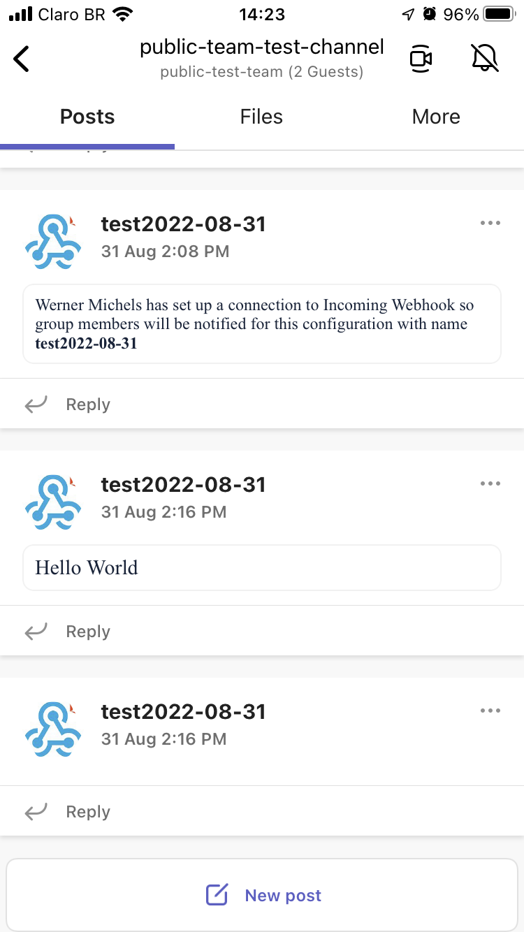 Ios Teams App Doesnt Display Webhook Message Content After App Update 7394