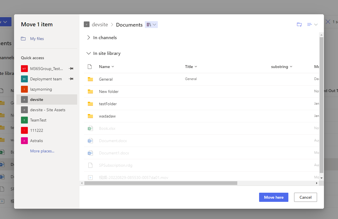 Has the sharepoint online move-to and Copy-to function/option been ...