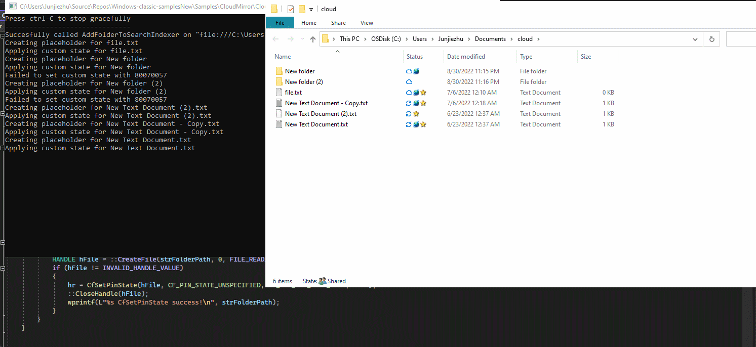 Set empty folder with unspecified state icon - Microsoft Q&A