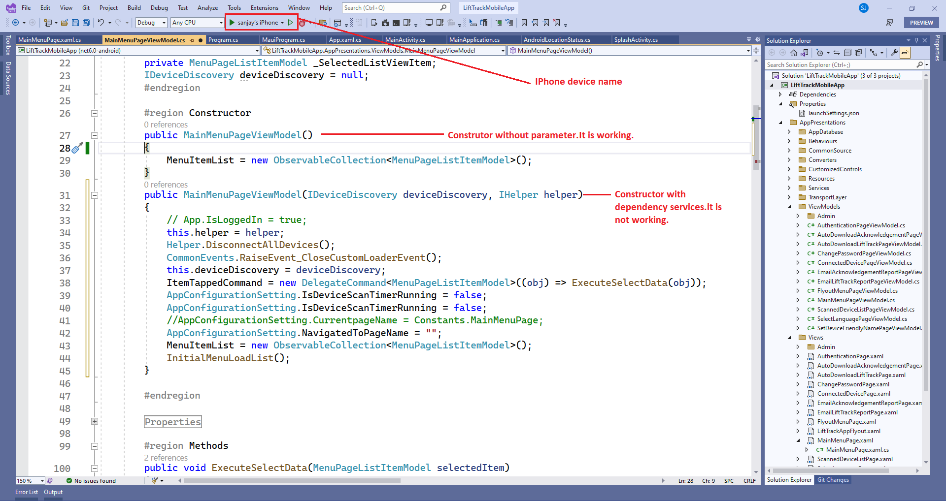 Is Dependency Injection Not Supported By Ios In Net Maui Microsoft Qanda