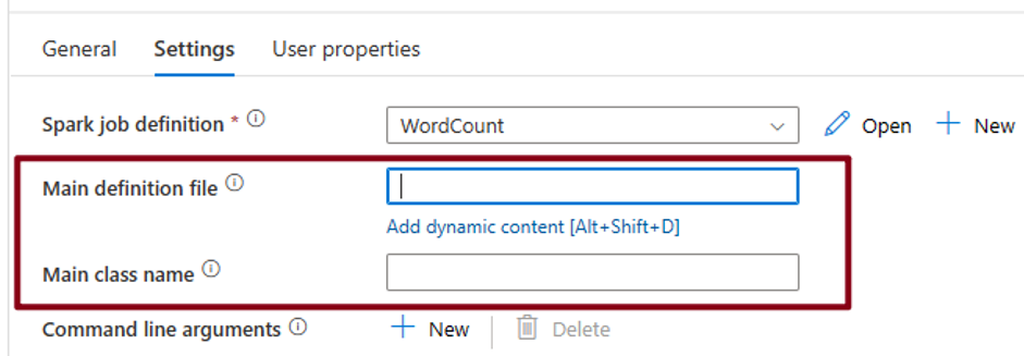 Dynamic file in spark job definition for synapse - Microsoft Q&A