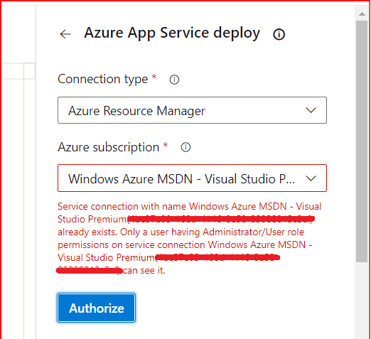 I Got Error When I Try To Deploy Using Azure Devops Microsoft Qanda