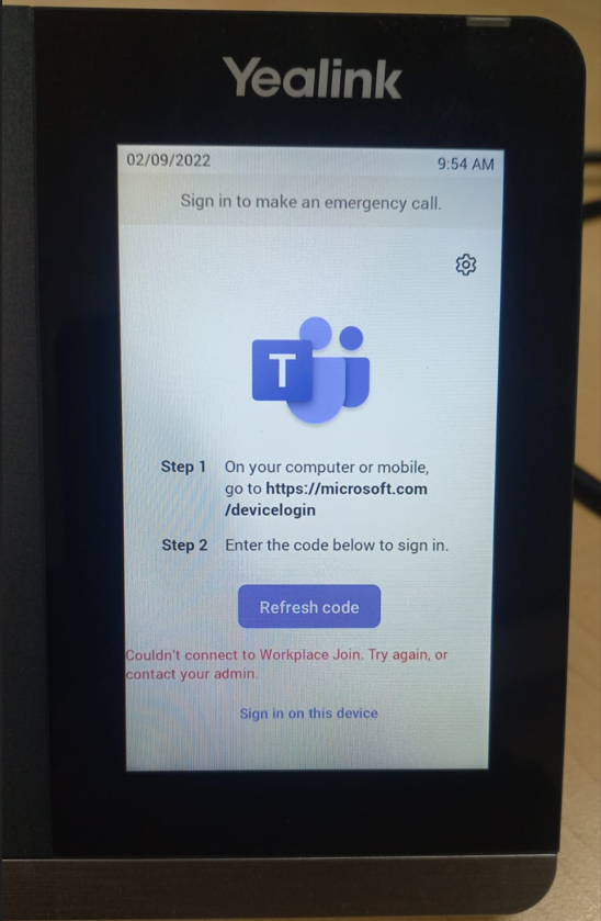 Yealink Microsoft Teams Phones sign in loop - Microsoft Q&A Yealink Microsoft Teams Phones sign in loop - Microsoft Q&A