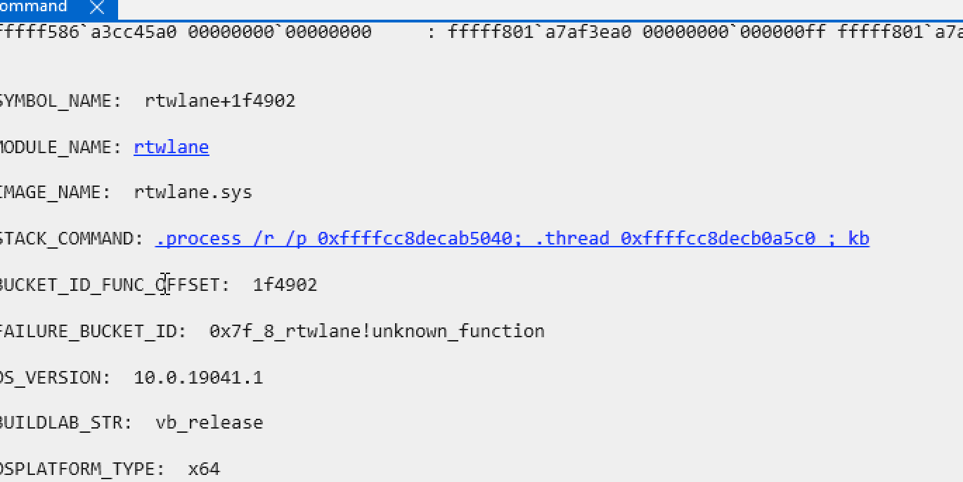 Blue screen error - Microsoft Q&A