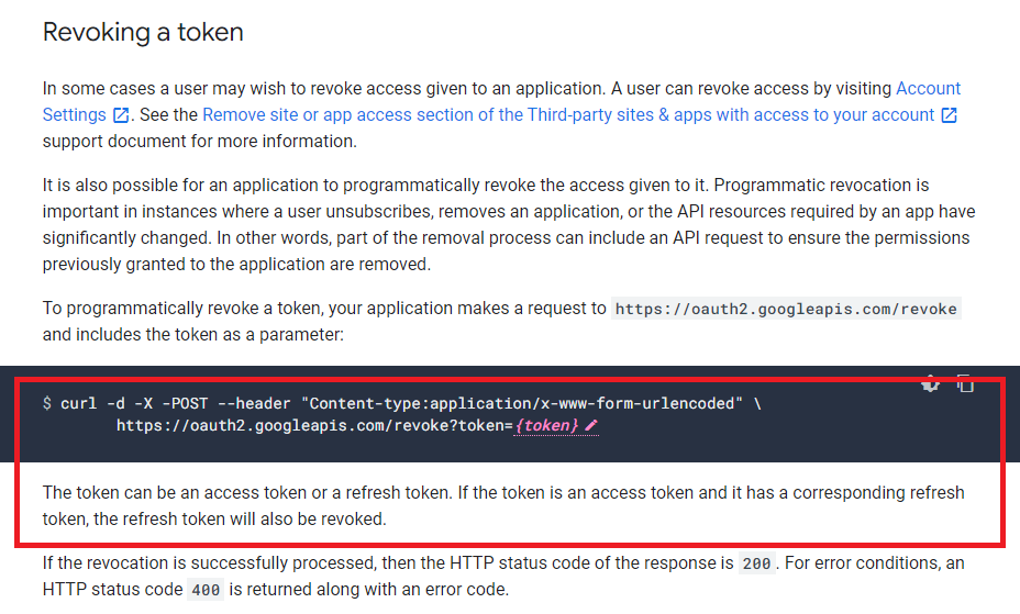 Revoke OAuth refresh token API - Microsoft Q&A Revoke OAuth refresh token API - Microsoft Q&A
