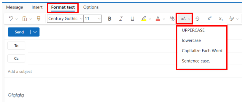 how to auto capitalize first letters in the new Outlook i just got with ...
