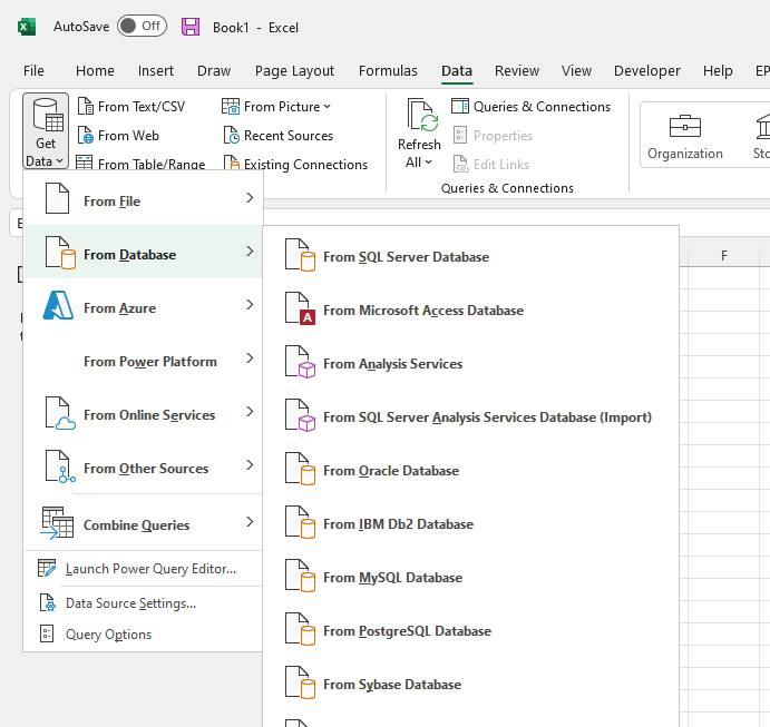 Importing Sql Query Output In Excel Microsoft Qanda