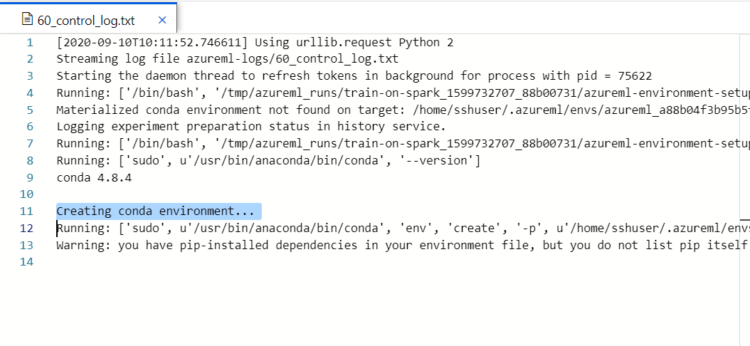 creating conda environment on azure hdinsight spark cluster taking ... creating conda environment on azure hdinsight spark cluster taking ...