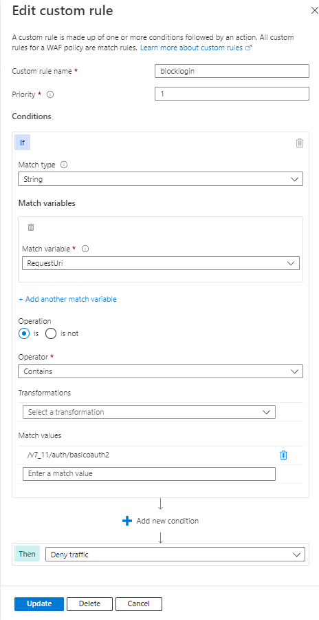 WAF Custom Rule not working - Microsoft Q&A WAF Custom Rule not working - Microsoft Q&A
