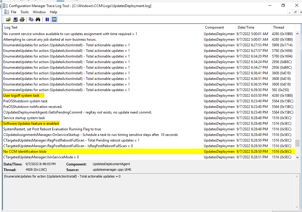 Config Manager Su Deployemnt Server Reboot Microsoft Qanda