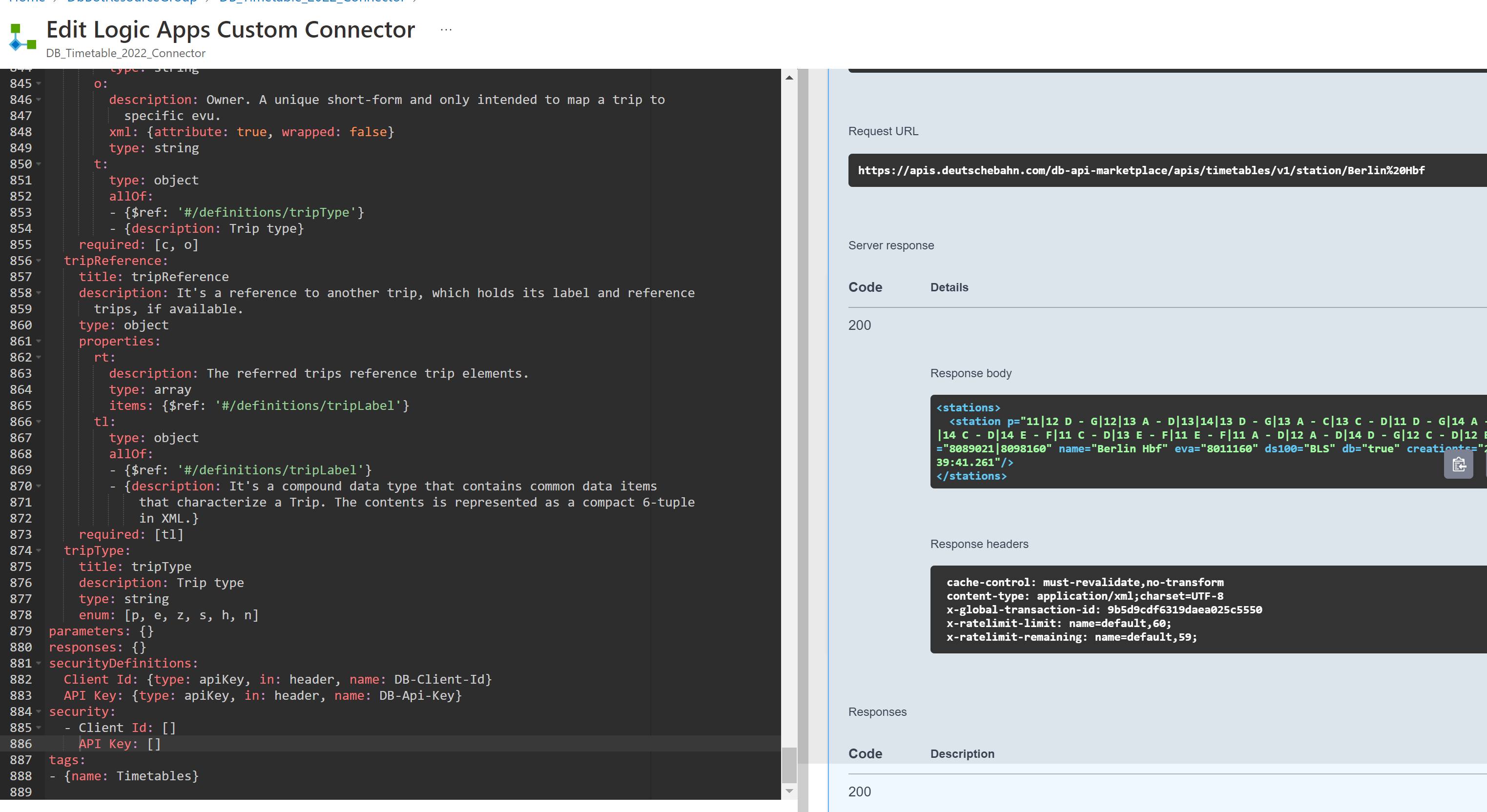 Azure Logic Apps Custom Connector Auth With Api Key And Client Id Microsoft Qanda