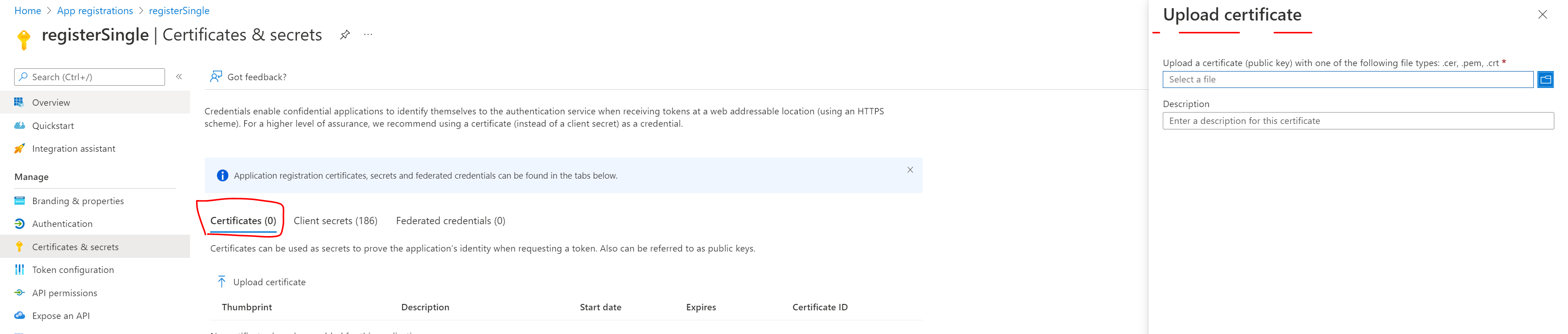 How Can We Create And Get Certifications In Azure App Registeration By Rest Api Microsoft Qanda
