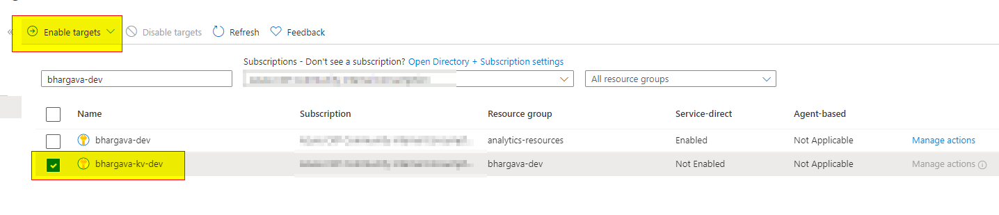 Unable to enable "Enable target" in chaos Studio - Microsoft Q&A