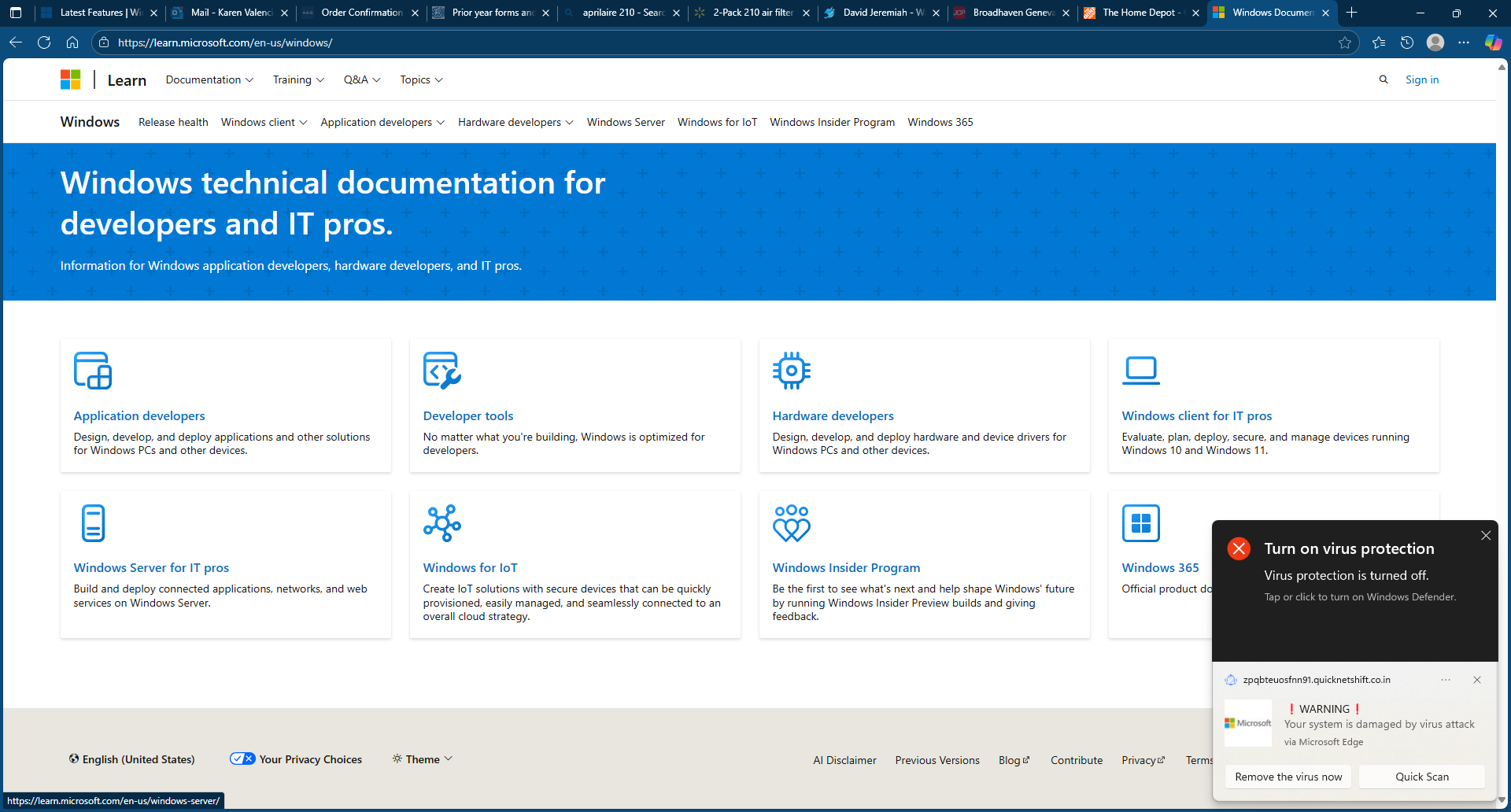 My PC is relatively new - Virus pop ups won't go away!! - Microsoft Q&A