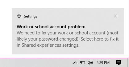 Shared Experiences Account Error - Microsoft Q&A