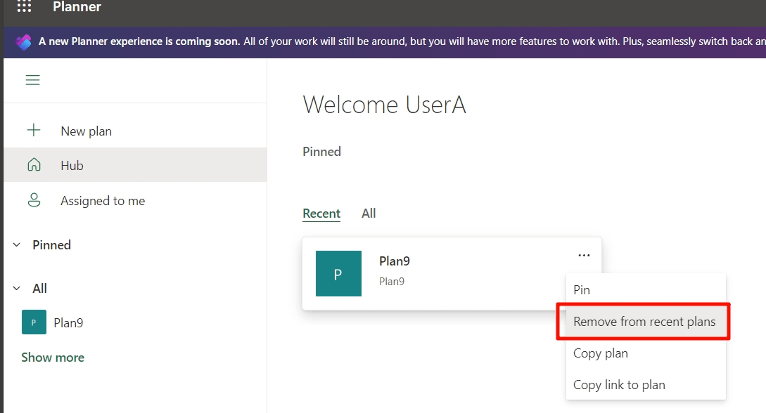 How do I remove a plan from my dashboard? - Microsoft Q&A