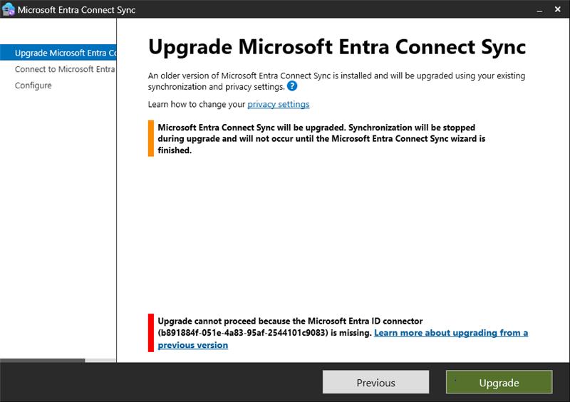 After Azure Entra Sync Connect update error Access is Denied - Microsoft Q&A