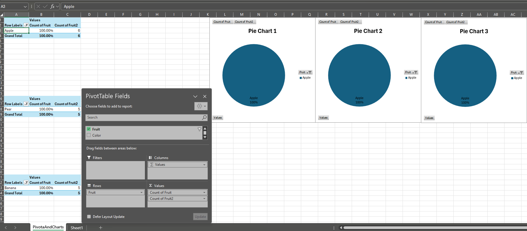 How to write vba that will reference the pie chart from the pivot table ...