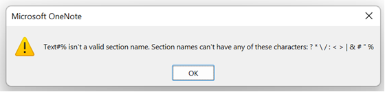 Creating a Onenote notebook with special characters fails with SDK and ...