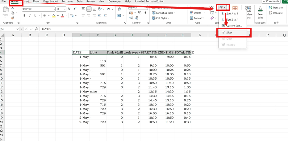 Create a productivity pivot table that will auto populate into a ...