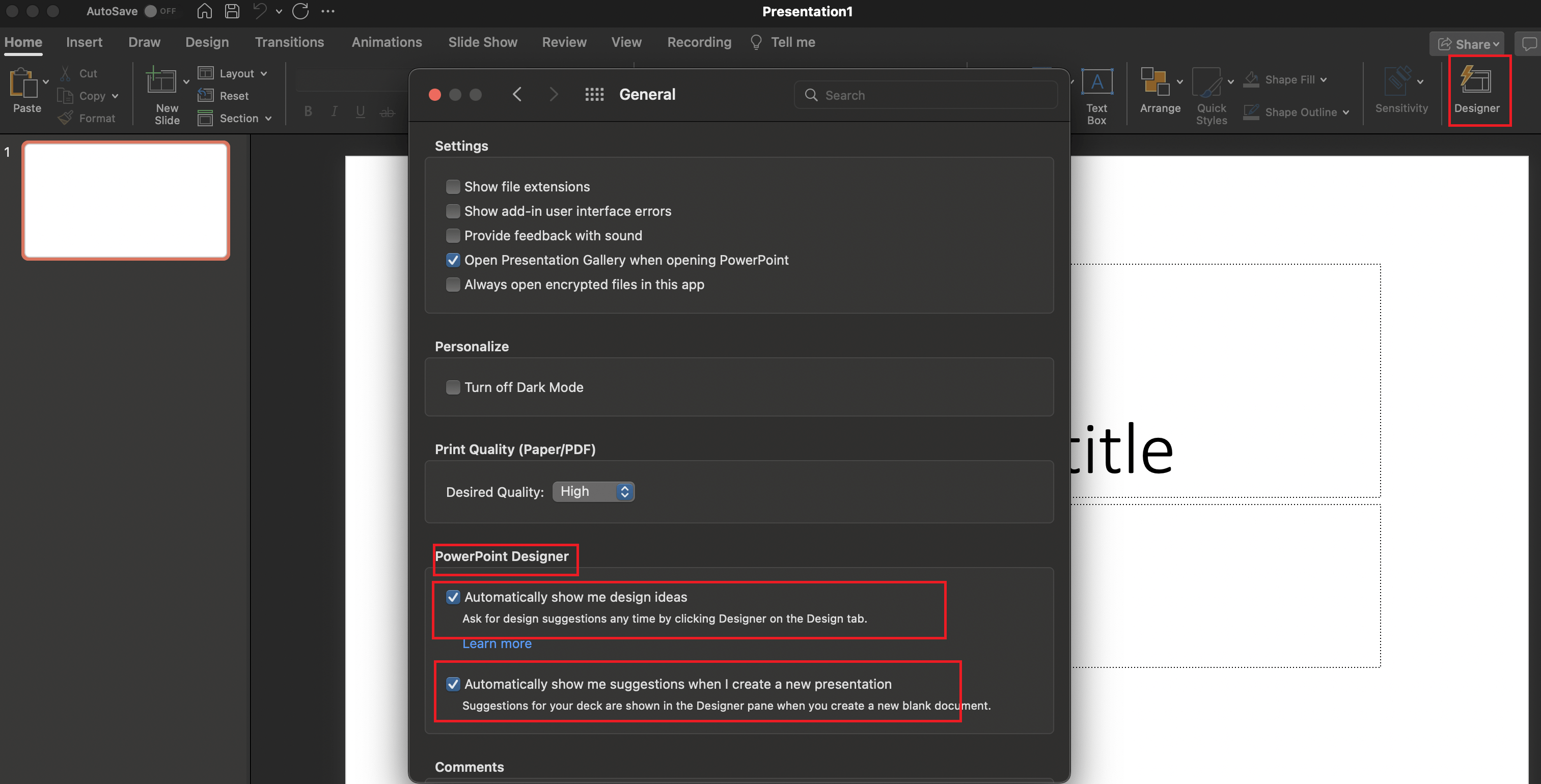 Design ideas have disappeared - Microsoft Q&A