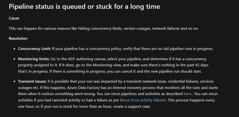 Synapse copy activities stay in queue - Microsoft Q&A
