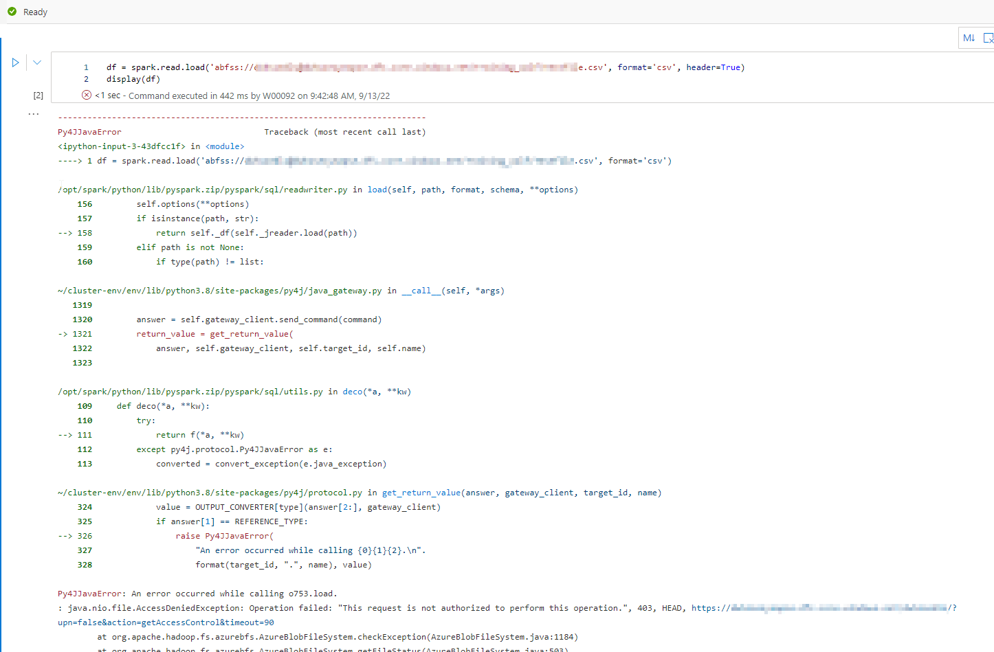 Query a piquet file while loading it into a new Data Frame (new Notebook) - Microsoft Q&A