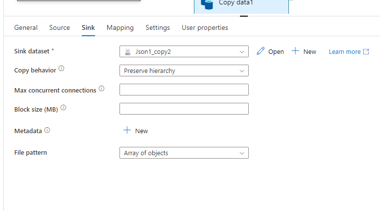 Json file to CSV file in Copy activity - Microsoft Q&A