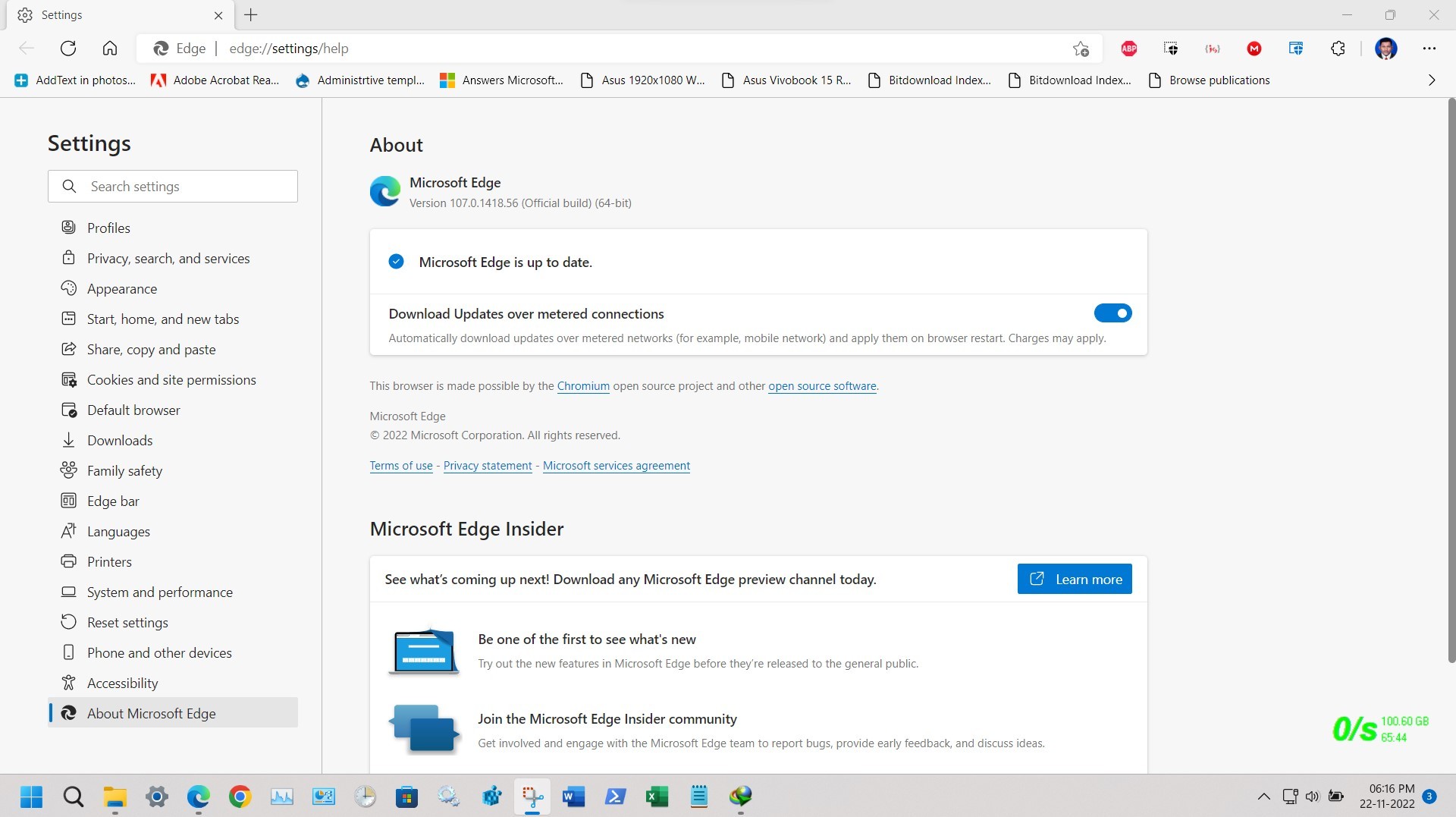 Microsoft Released Edge Chromium Based Browser version 107.0.1418.56 ...