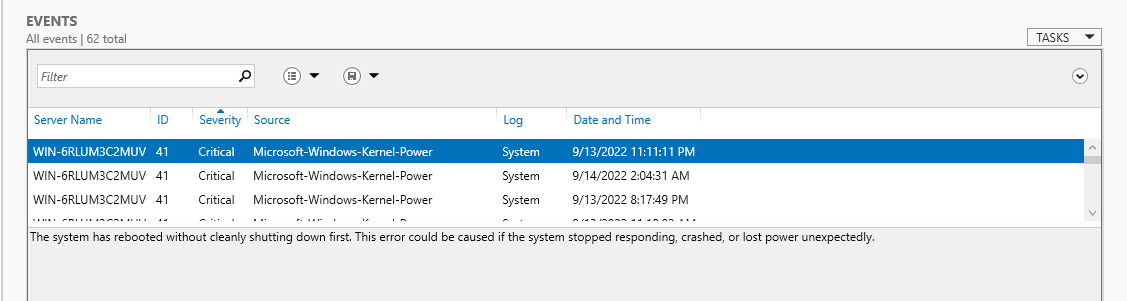 My Windows Server 2019 keeps restarting every 3 hours - Microsoft Q&A
