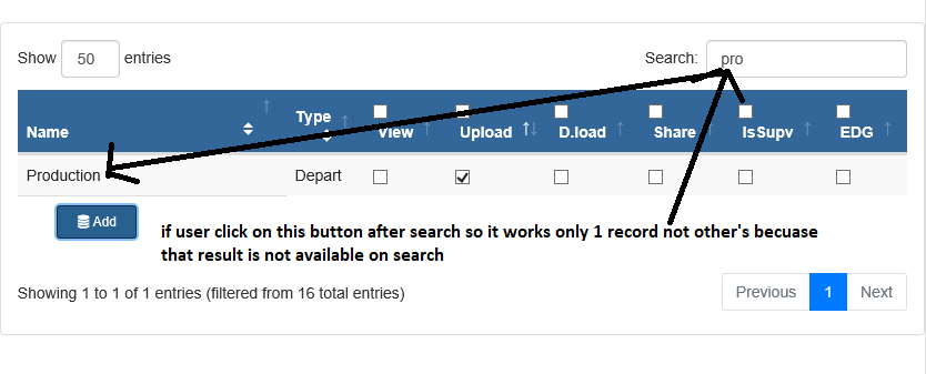 Below Method Doesnot Work Fineif User Type Text On Search Before Clicking Add Button