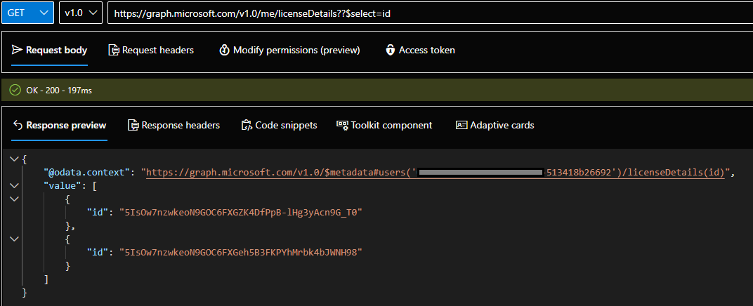 GraphApi - List licenseDetails - Microsoft Q&A