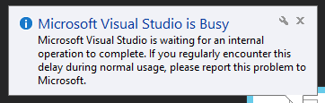Visual Studio 2013 freeze up when open solutions - Microsoft Q&A