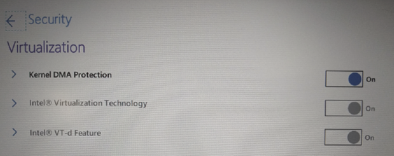 How can I disable virtualization based security? - Microsoft Q&A