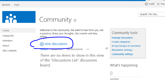 Sharepoint Community site template with power app form to populate the ...