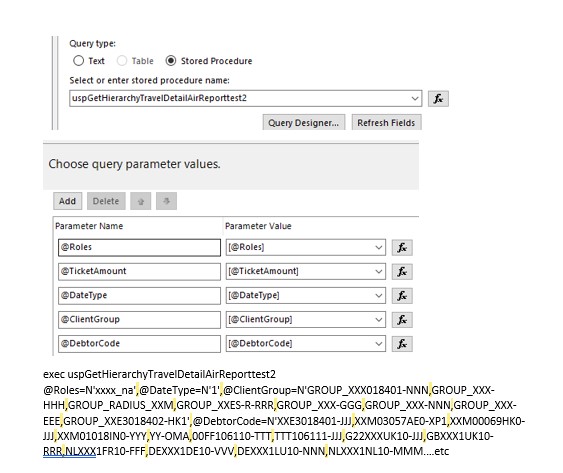 SSRS report using a Stored Procudure. - Passing Multi-Valued Parameter ... SSRS report using a Stored Procudure. - Passing Multi-Valued Parameter ...