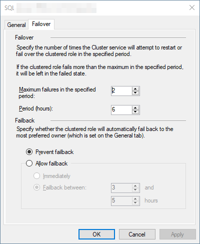 Why would wsfc try to restart a failed sql server role on same node? - Microsoft Q&A