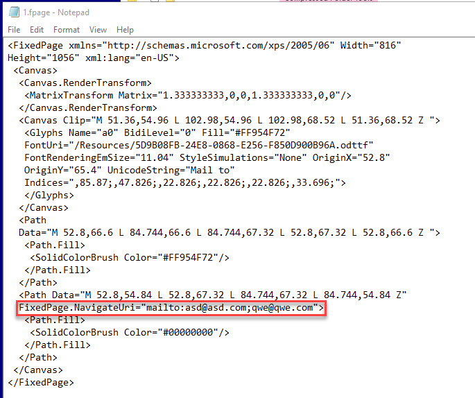 Error While Reading Xps Created With A Specific Excel Function 8480