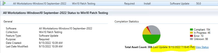 SCCM deployment status and other time stamps not updating - Microsoft Q&A