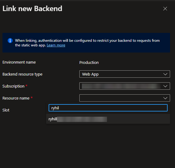Static Web App Api Integration With Bring Your Own Web App Backend 8223