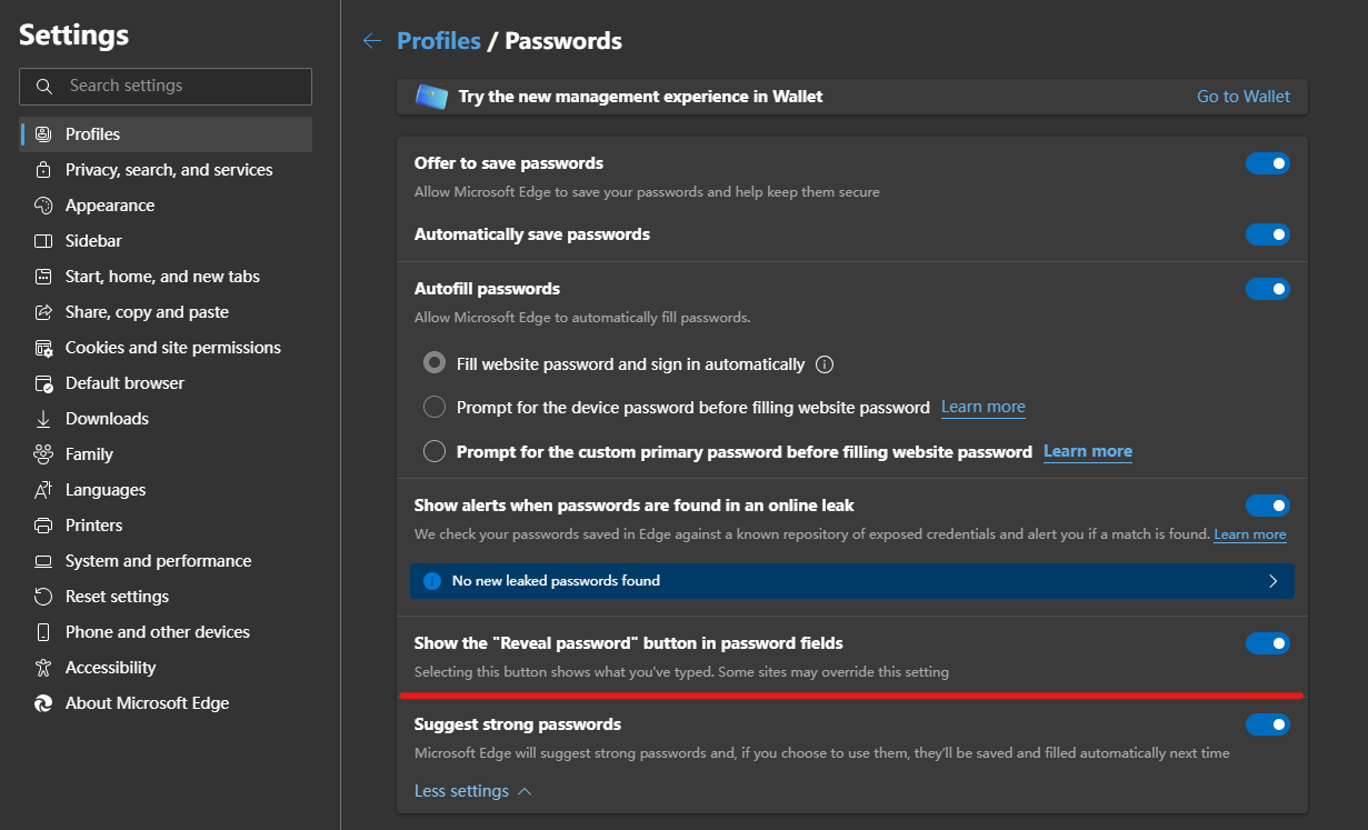 Edge revealing passwords on clipboard - Microsoft Q&A