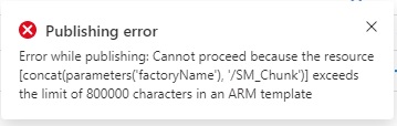 How to overcome error "Cannot proceed because the resource exceeds the ...