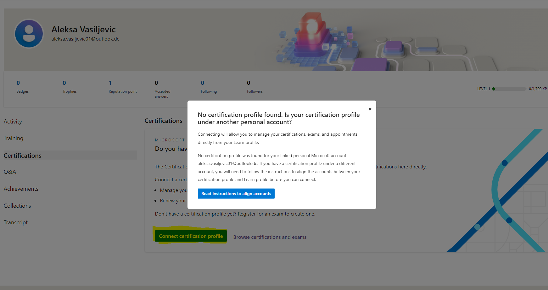 Microsoft Partner Center / Learning Account Problem - Microsoft Q&A