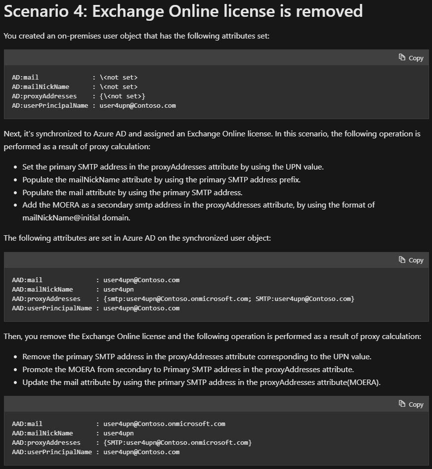On Prem Ad Sync To Azure Creates Different Azure Attribute Email Value Microsoft Qanda