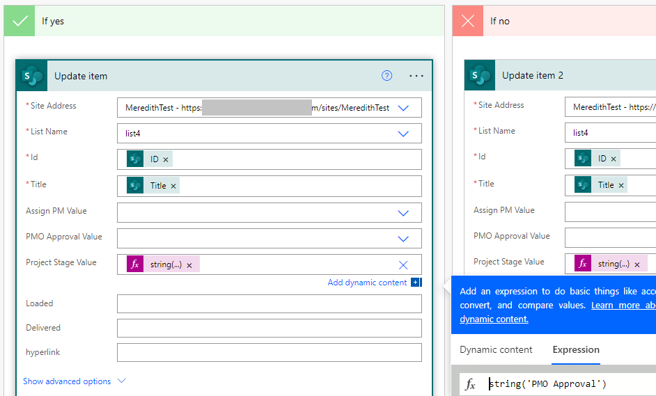 Project Stage Updation in SharePoint list (based on previous process ...
