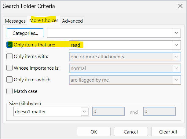 How can I find all emails that I have read but not responded to ...