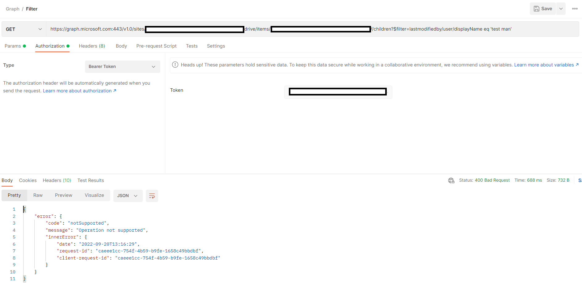 How to filter DriveItems with "lastModifiedBy"-User? - Microsoft Q&A