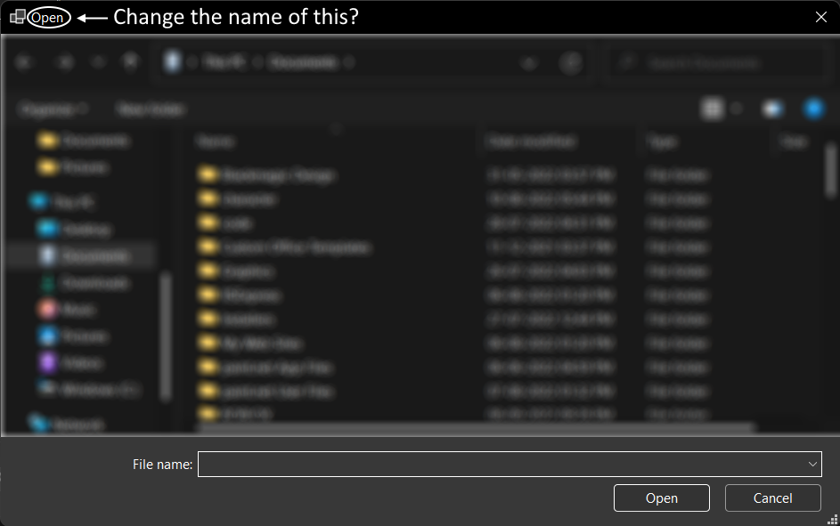 How do i change the name of my SaveFileDialog? - Microsoft Q&A